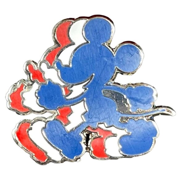 Disney | Jewelry | Disney Mickey Mouse Trading Pin America Red White ...
